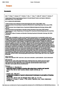 A hybrid speech enhancement technique based on discrete wavelet transform and spectral ...